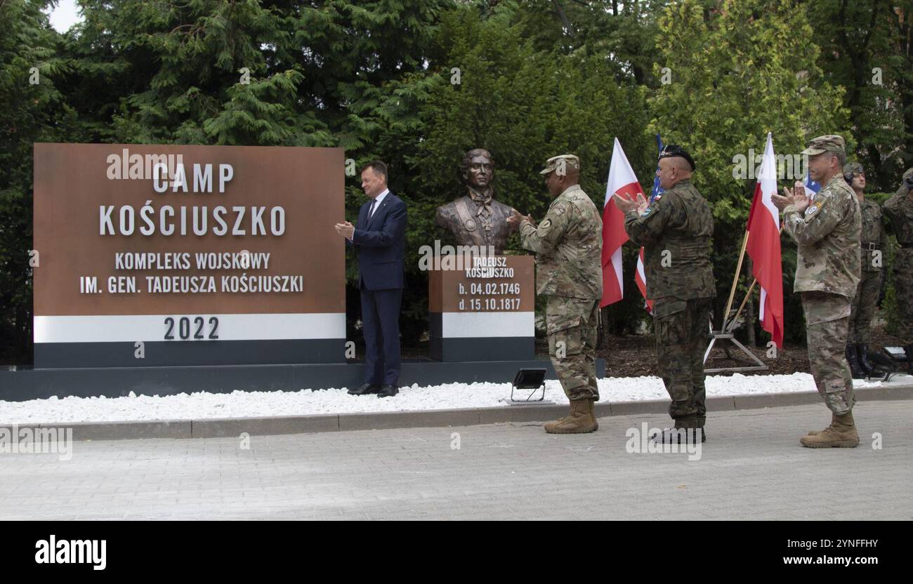 Camp Kościuszko ceremony Stock Photo - Alamy