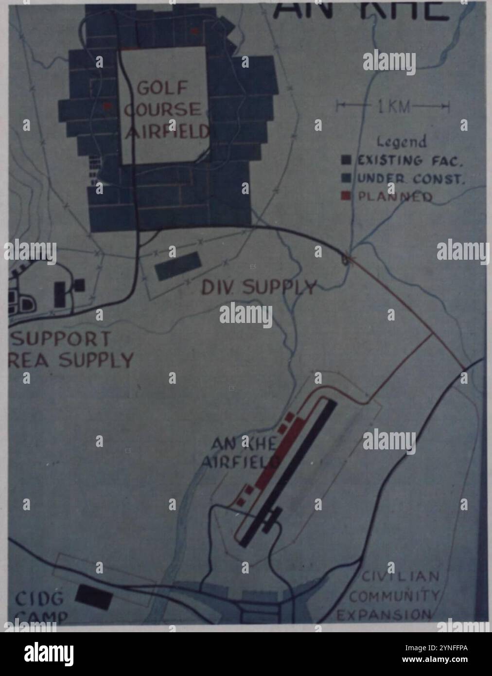 Camp Radcliff base development plan, March 1966 Stock Photo - Alamy