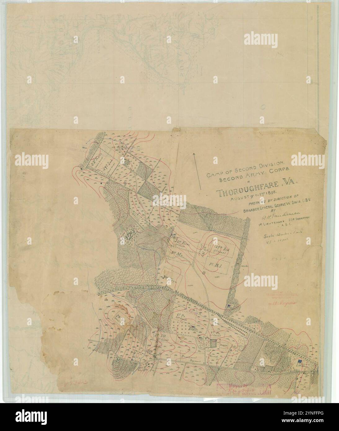 Camp of Second Division Second Army Corps at Thoroughfare, Virginia ...