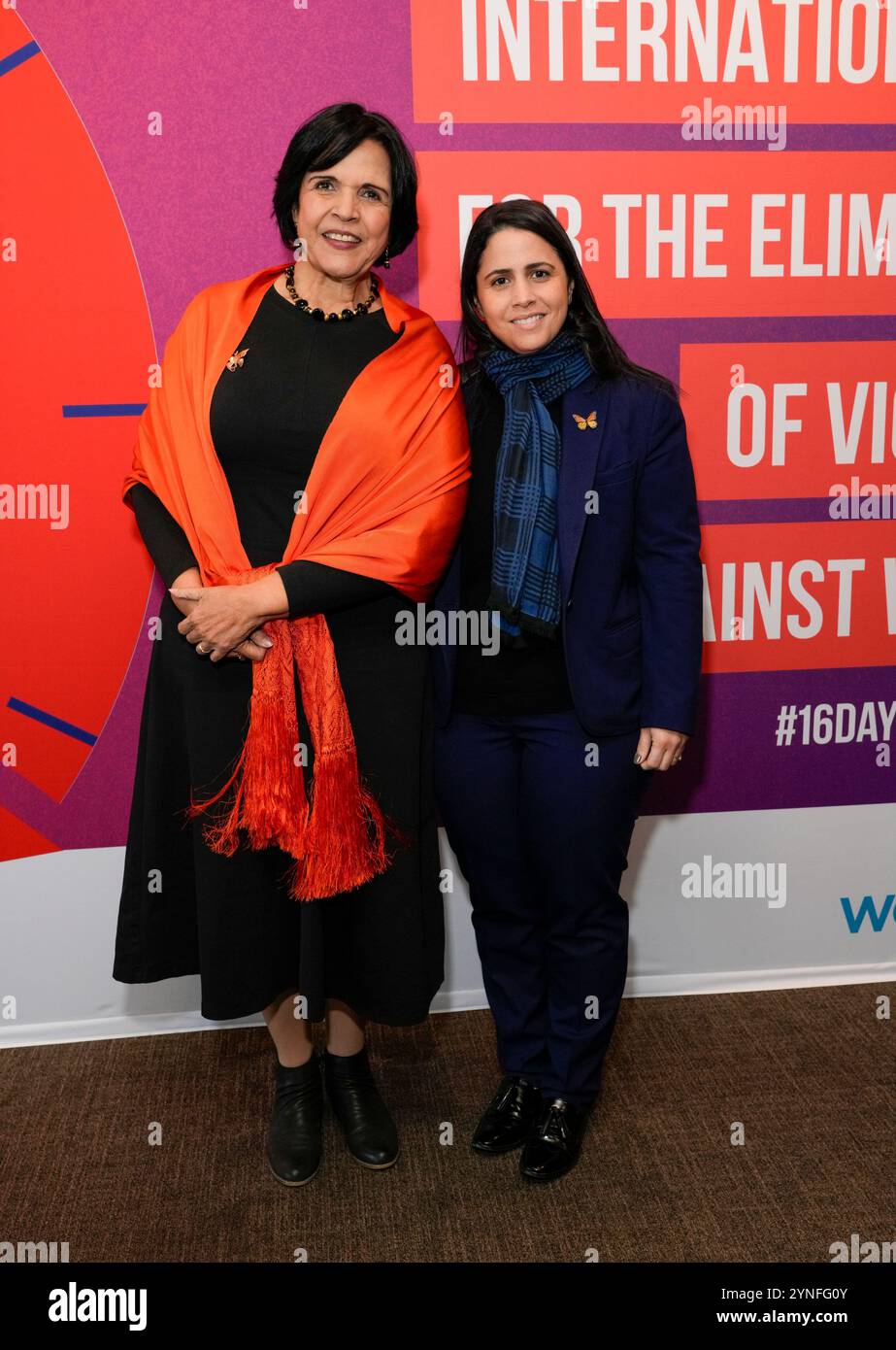New York, United States. 25th Nov, 2024. Minerva Mirabal during the ...