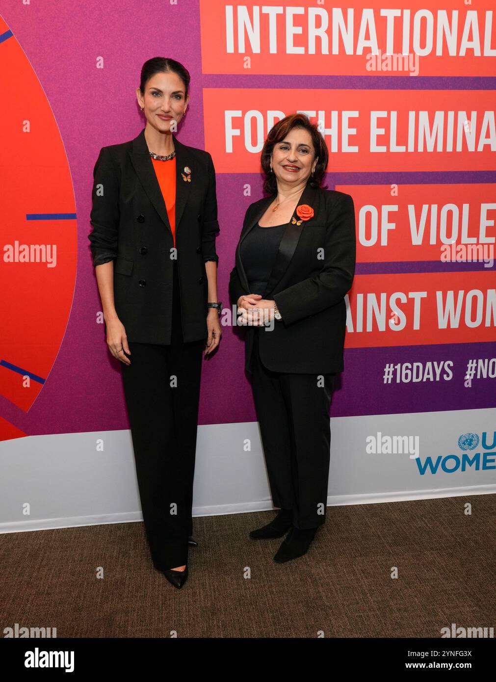 New York, United States. 25th Nov, 2024. Cindy Bishop, Ms. Sima Sami ...