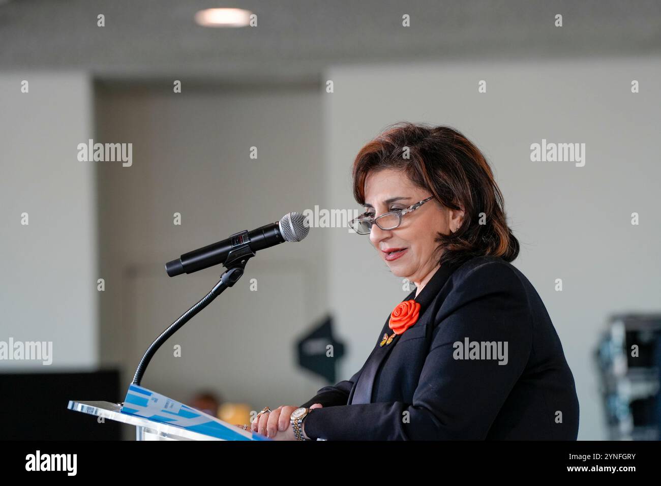 New York, United States. 25th Nov, 2024. Ms. Sima Sami Bahous ...