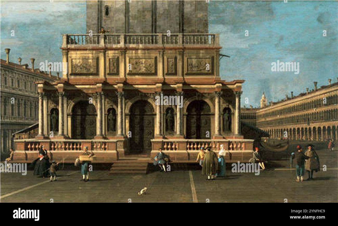 Canaletto - The Loggetta, Venice, the 1730s Stock Photo - Alamy