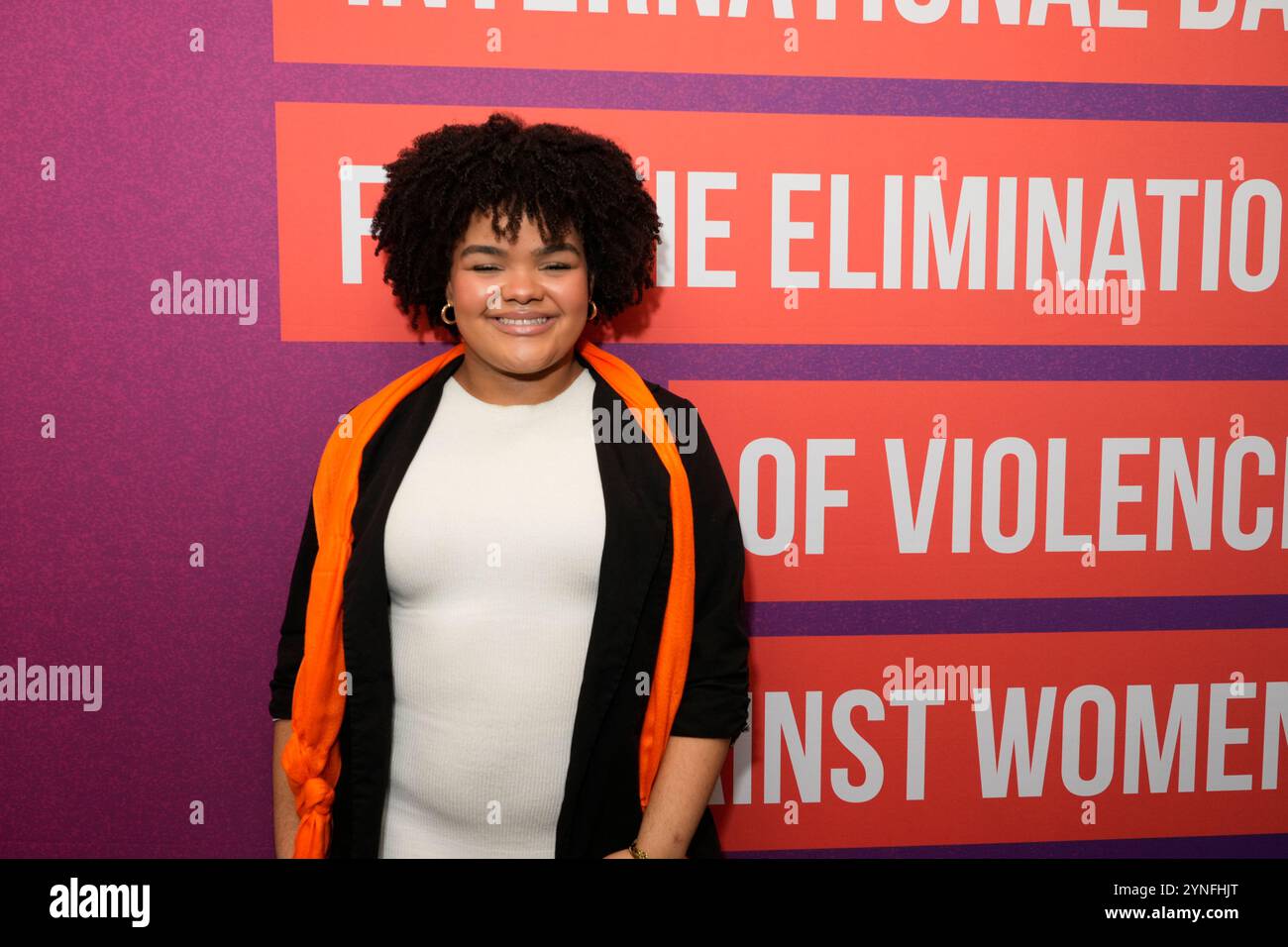 New York, United States. 25th Nov, 2024. Stephanie Pacheco during the ...