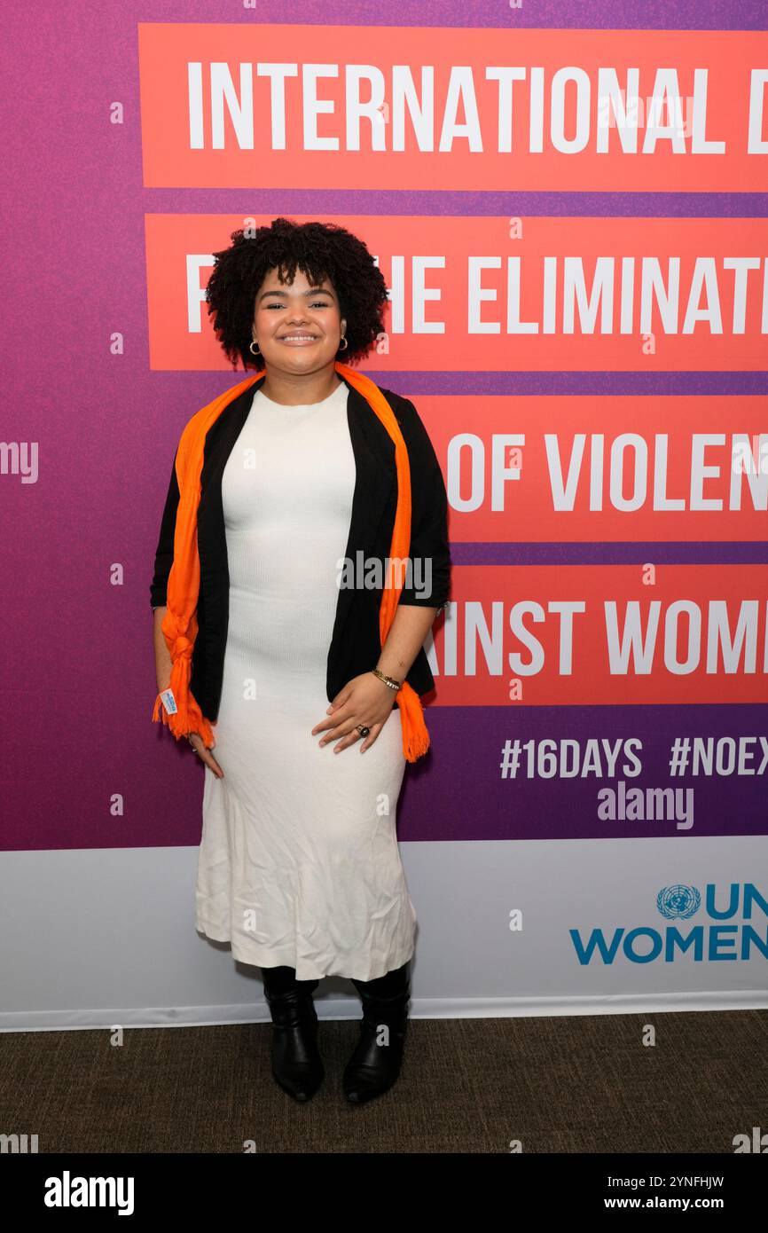New York, United States. 25th Nov, 2024. Stephanie Pacheco during the ...