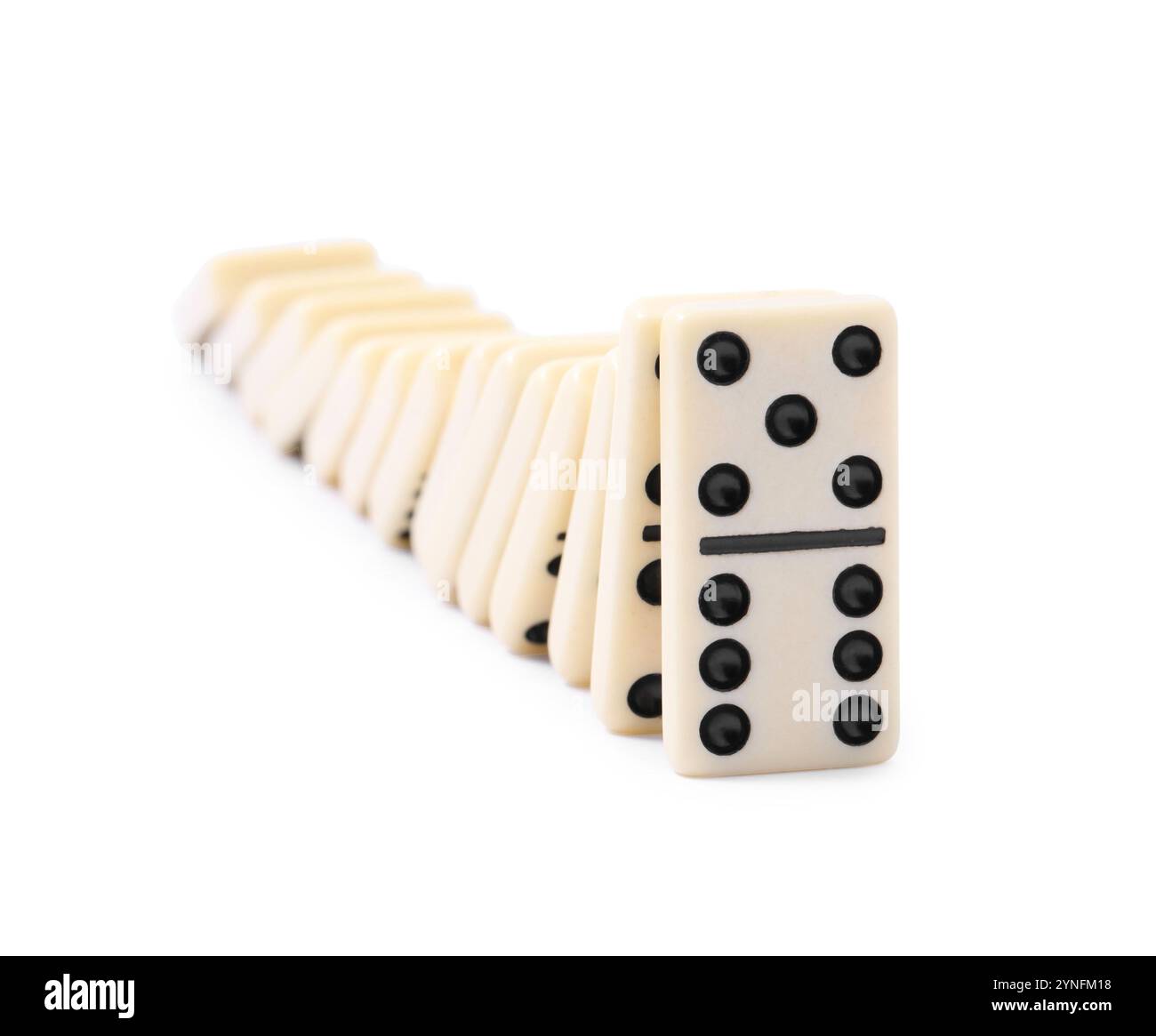 Many white dominos blocks hi-res stock photography and images - Alamy