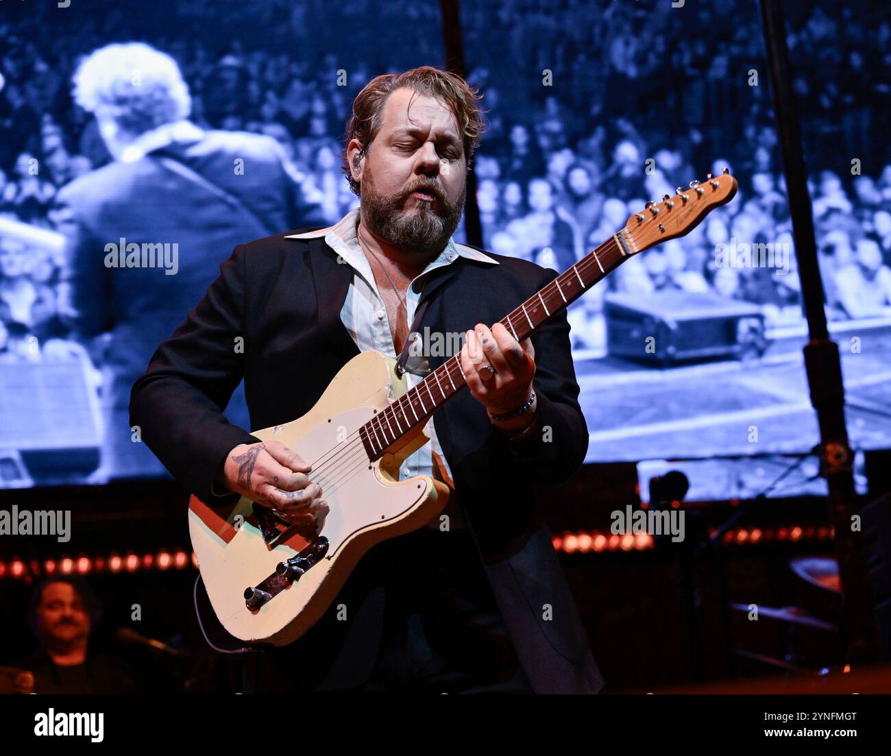 Nathaniel Rateliff performs during the Soulshine concert to benefit ...