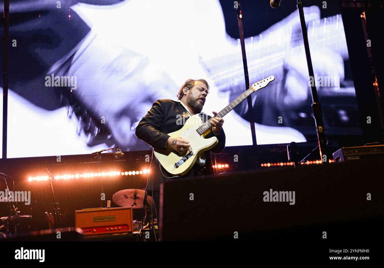 Nathaniel Rateliff performs during the Soulshine concert to benefit ...