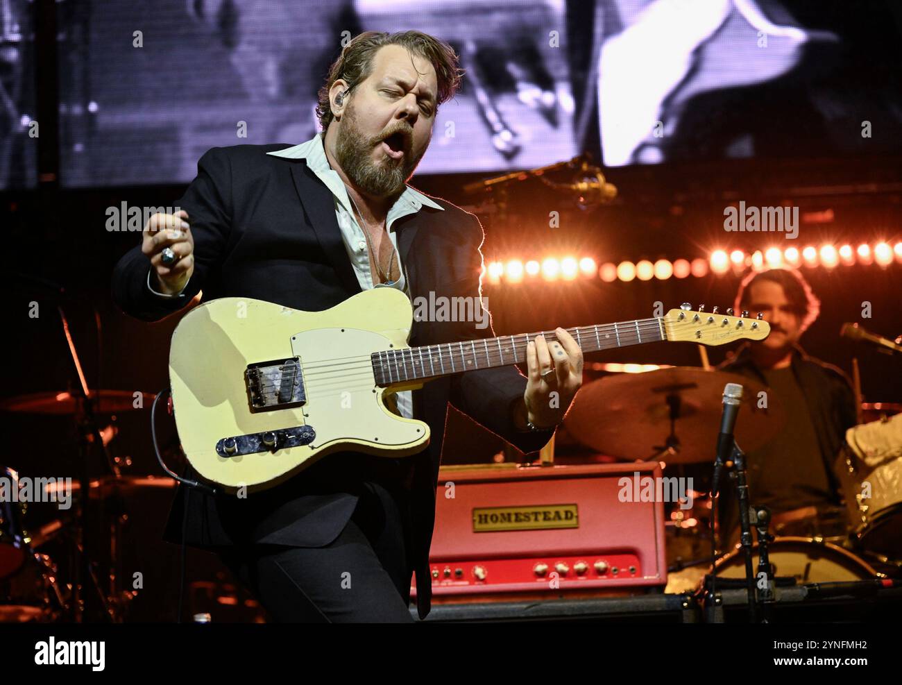 Nathaniel Rateliff performs during the Soulshine concert to benefit ...