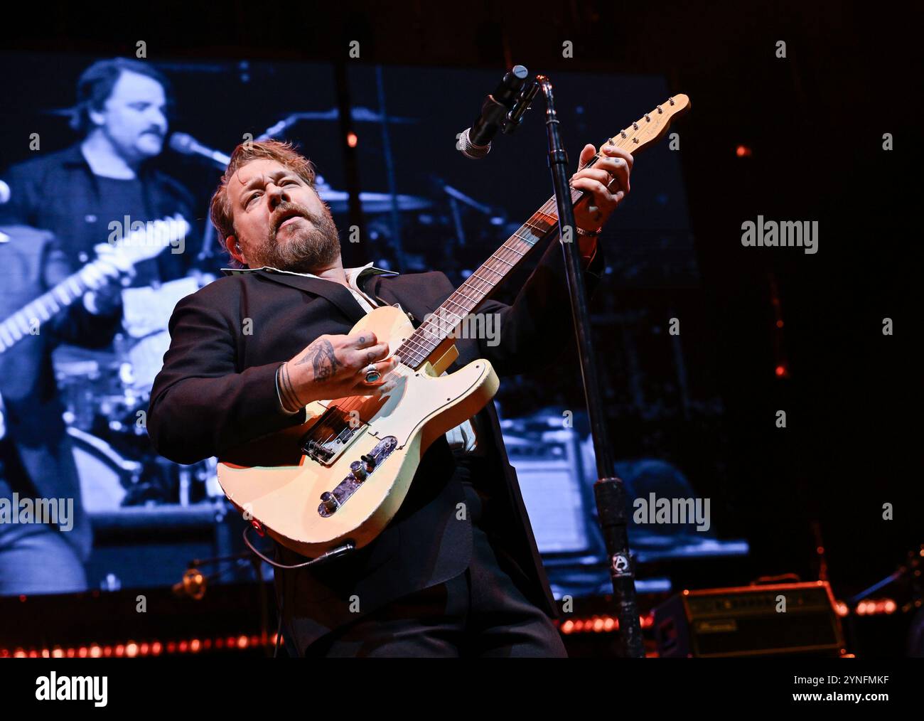 Nathaniel Rateliff performs during the Soulshine concert to benefit ...