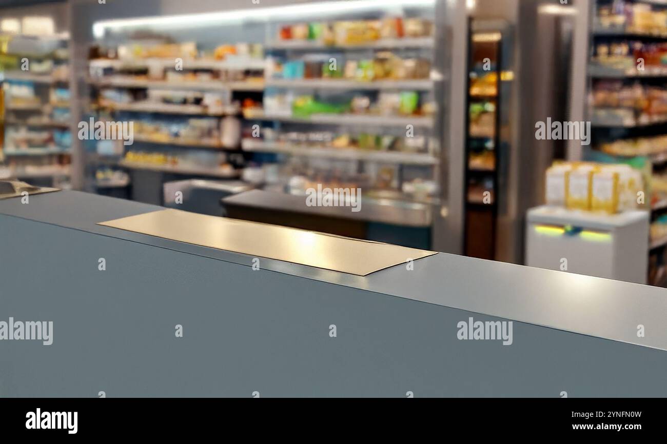 Counter at the pharmacy where medication is dispensed Stock Photo - Alamy