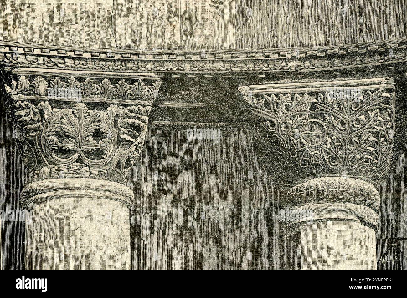 Capitelli di colonne nella chiesa di San Marco a Venezia Stock Photo ...