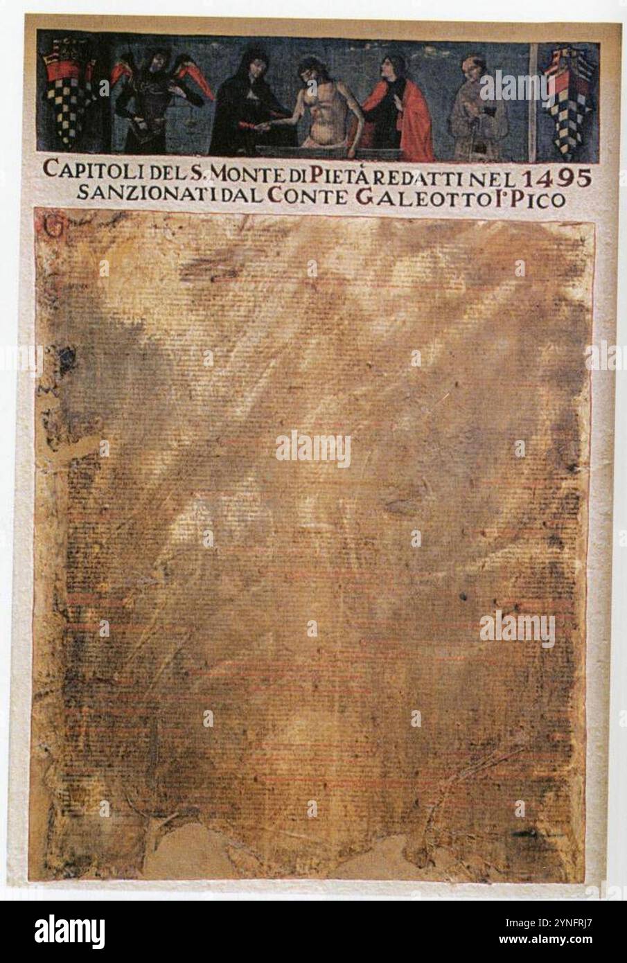 Capitoli del S. Monte di Pietà redatti nel 1495 sanzionati dal Conte ...