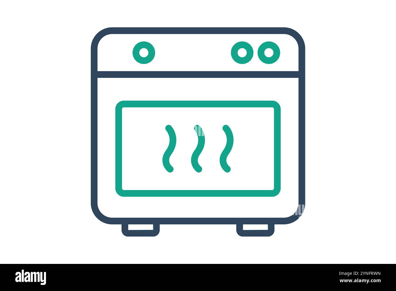Oven icon. line icon style. icon related to kitchen utensils. meal ...