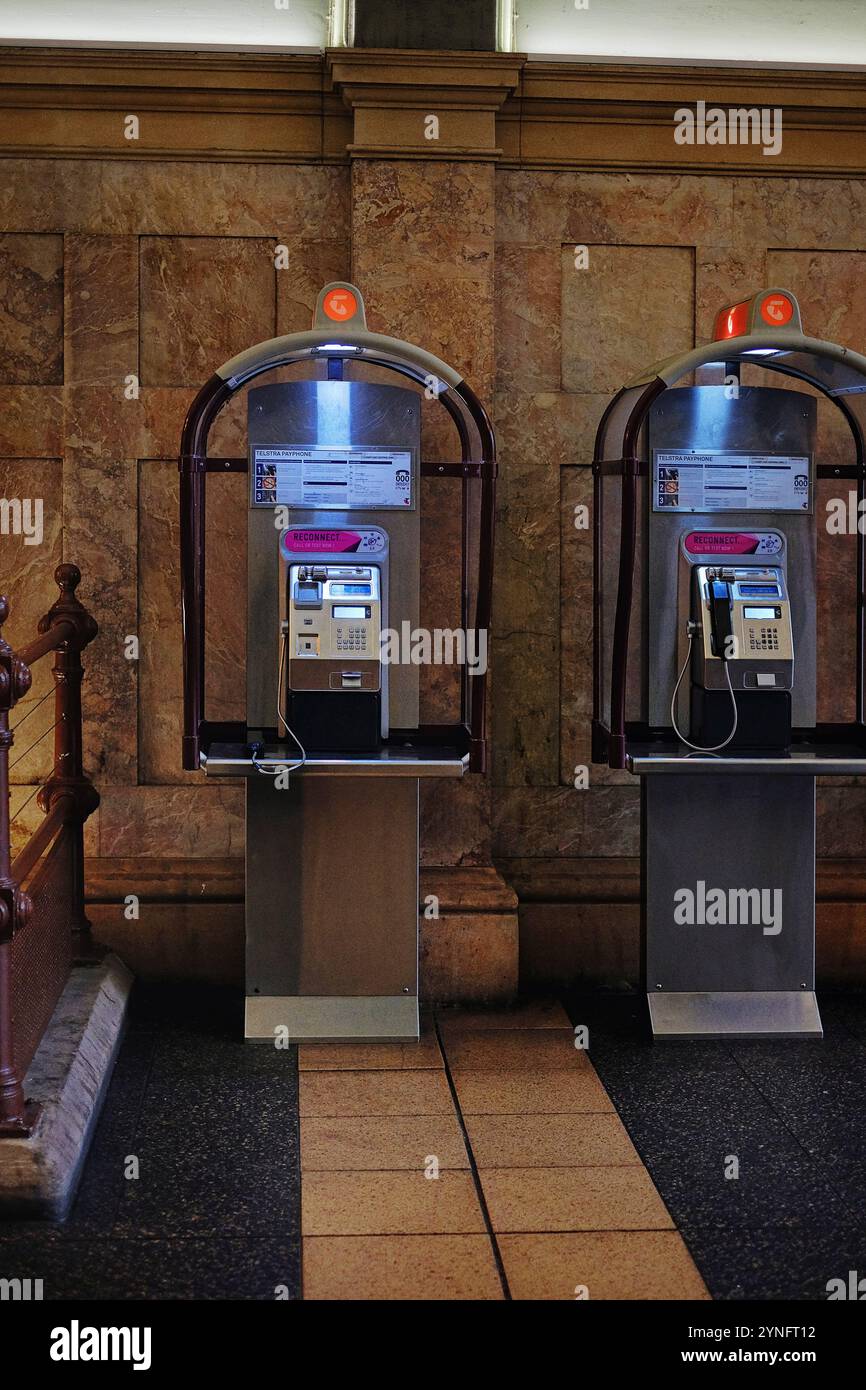 Telstra payphones southern end Central Grand Concourse, Sydney ...
