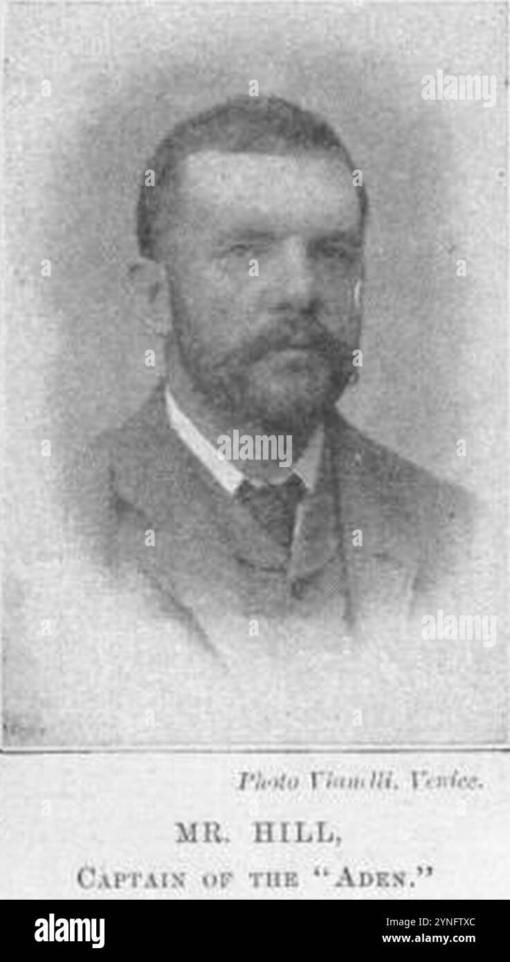 Captain Hill Aden 1897 Stock Photo - Alamy