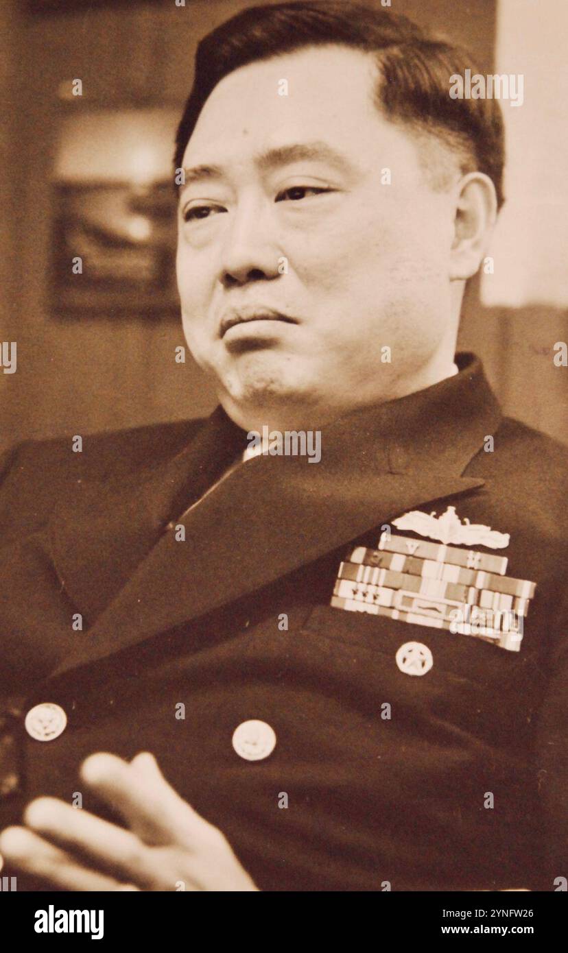 Captain Ming E. Chang, U.S. Navy, at Pearl Harbor, Hawaii (USA), in ...