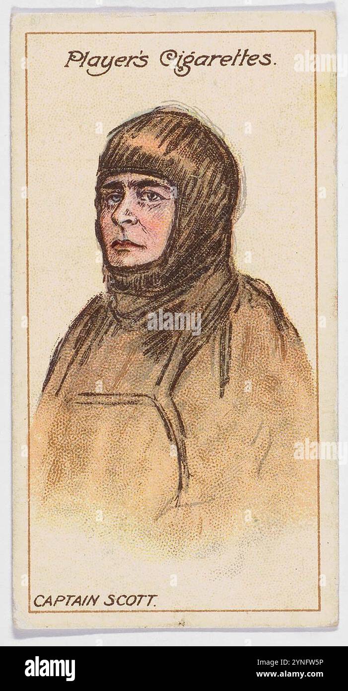 Captain Scott Cigarette Card Stock Photo - Alamy