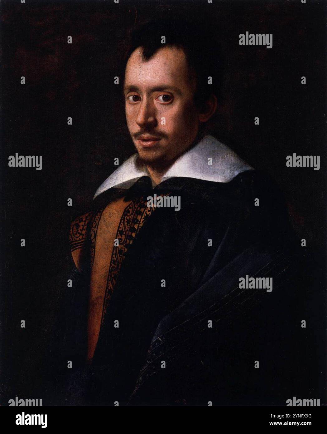 Caravaggio - Portrait of the Poet Giambattista Marino, 1600-01 Stock ...