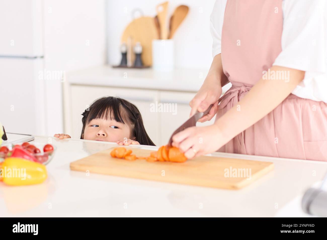 Japanese mother and daughter cooking together Stock Photo - Alamy