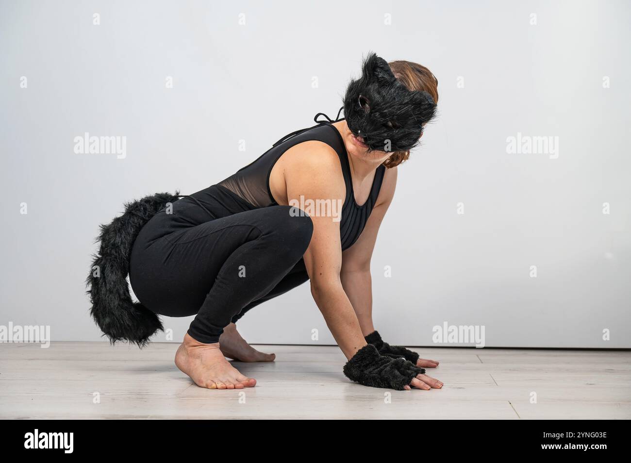 Quadrober girl in cat hi-res stock photography and images - Alamy