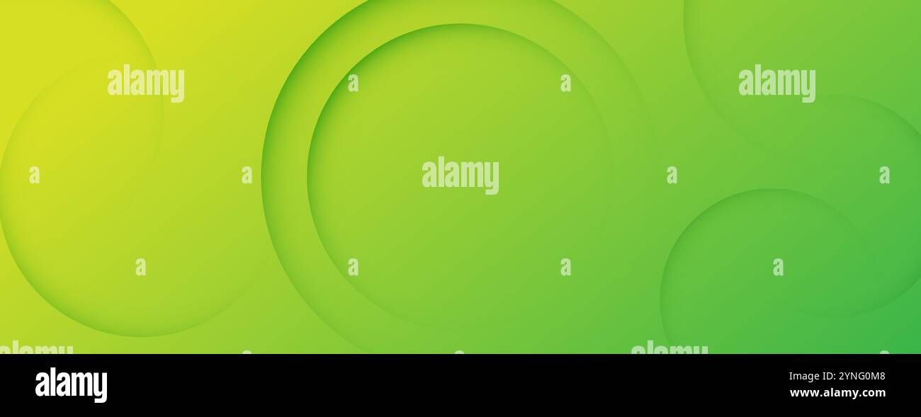 yellow and green gradient abstract background with circles Stock Vector ...