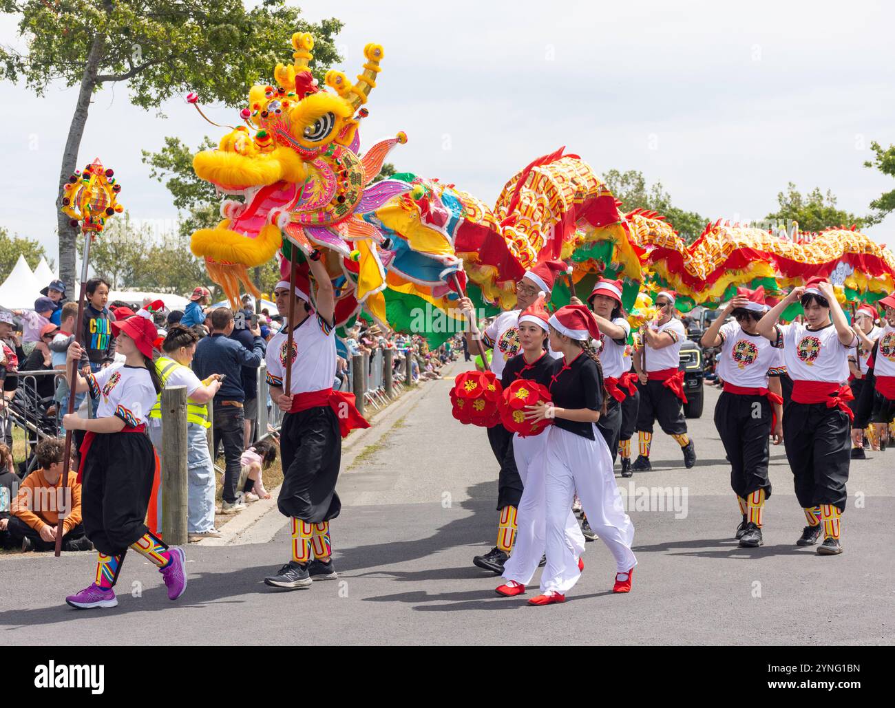 Chinese dragon float at Christmas Show Parade, Canterbury A&P ...
