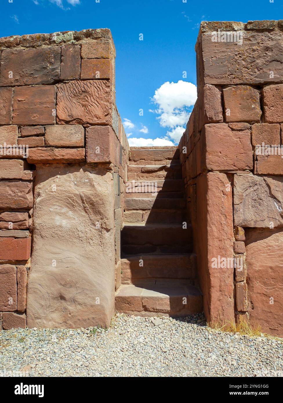 Entrance Stairs to the Kalasasaya Temple, an Important Pre-Columbian ...