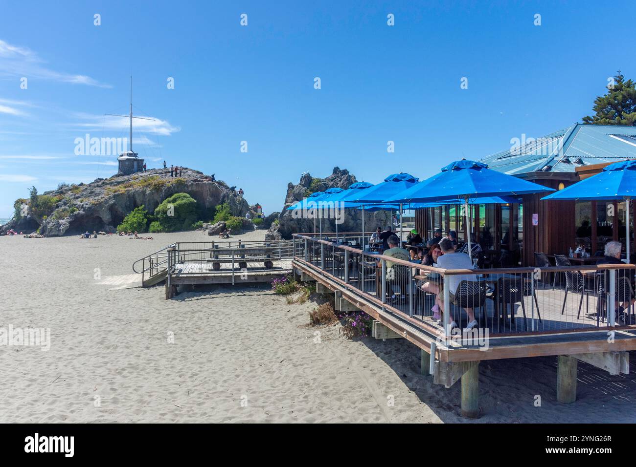 Cave rock outdoor terrace seating beach bar restaurant esplanade hi-res ...