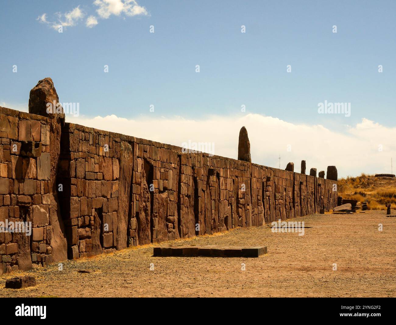 External Wall of the Kalasasaya Temple, an Important Pre-Columbian ...