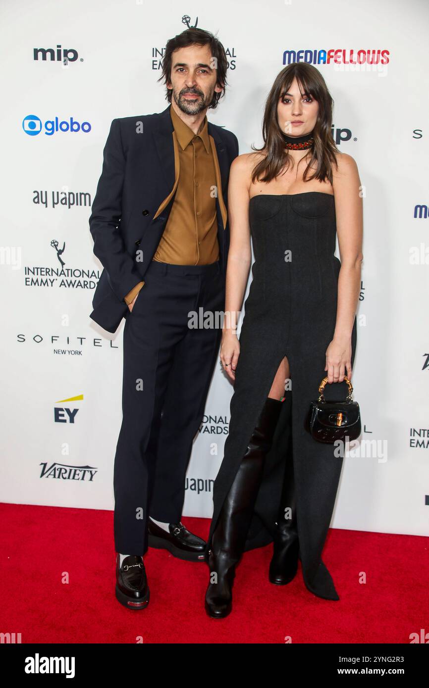 Actors Julio Andrade, left, and Elen Clarice attends the 52nd ...