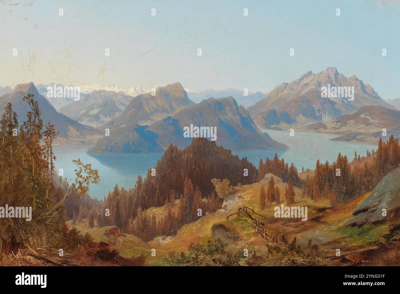 Carl Hasch Luzerner See Stock Photo - Alamy