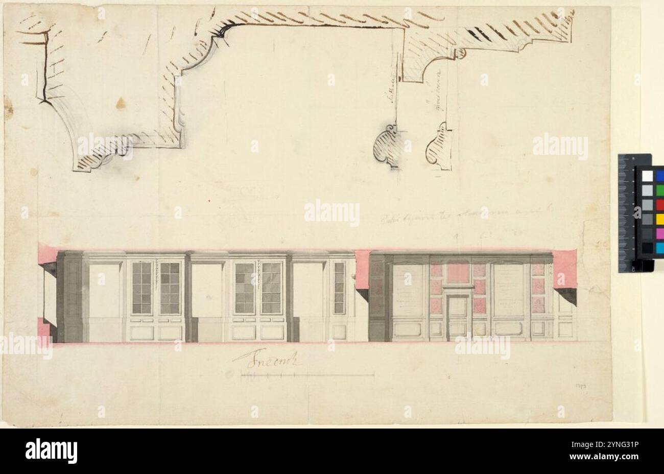 Carl Hårleman - Uppsala University Library at Gustavianum. Wall ...