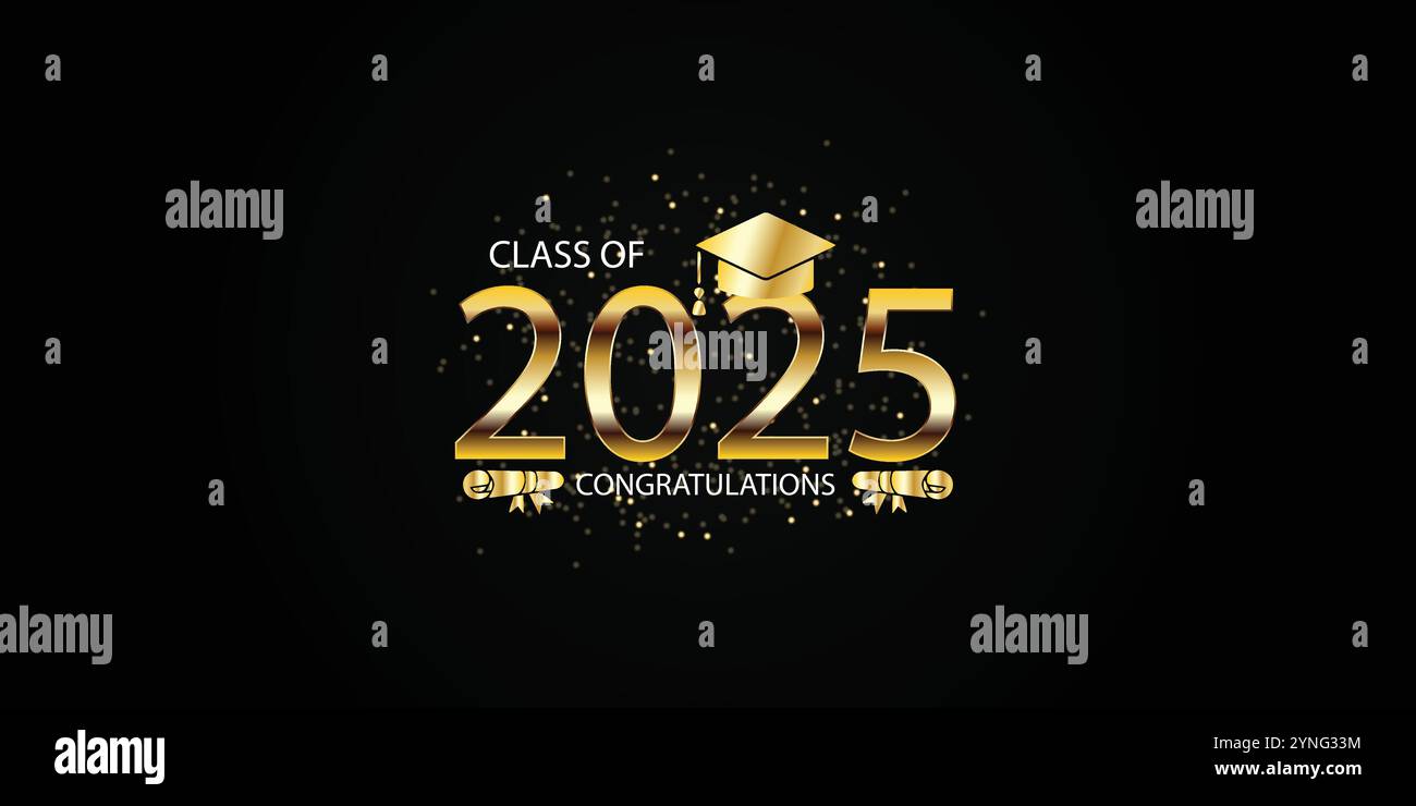 Celebrating the Graduates of 2025 A Huge Congratulations Stock Vector ...