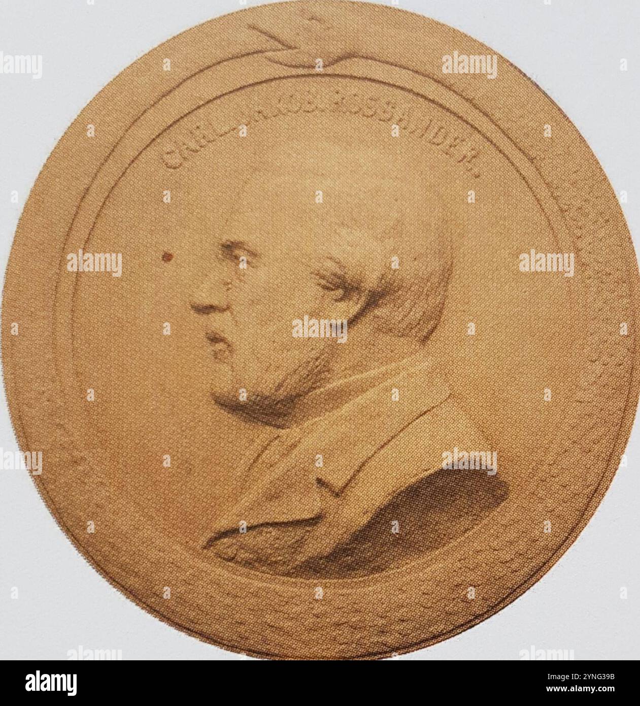 Carl Jacob Rossander x okänd konstnär gips Stock Photo - Alamy