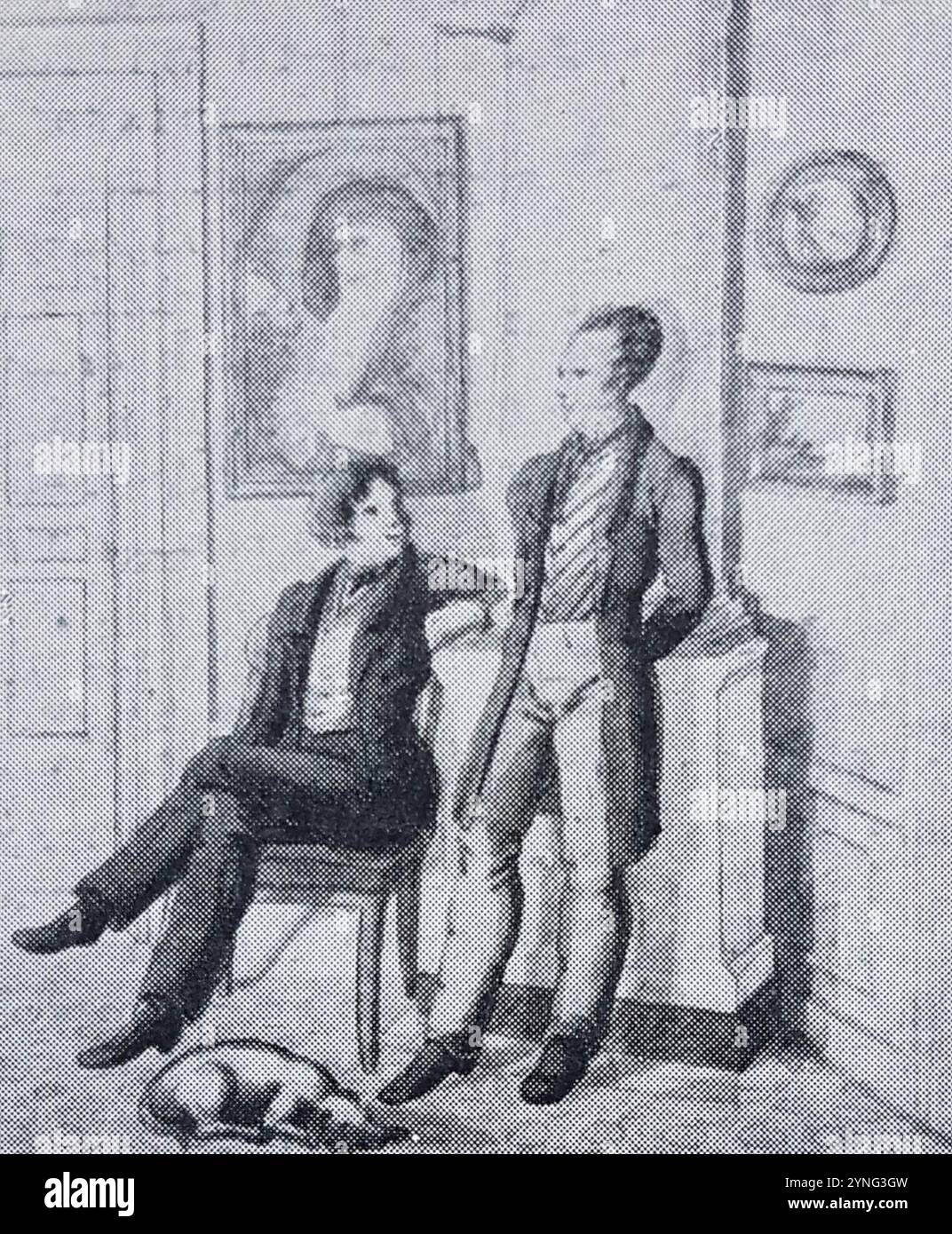 Carl Johan Ljunggren lutar kakel självporträtt Stock Photo - Alamy