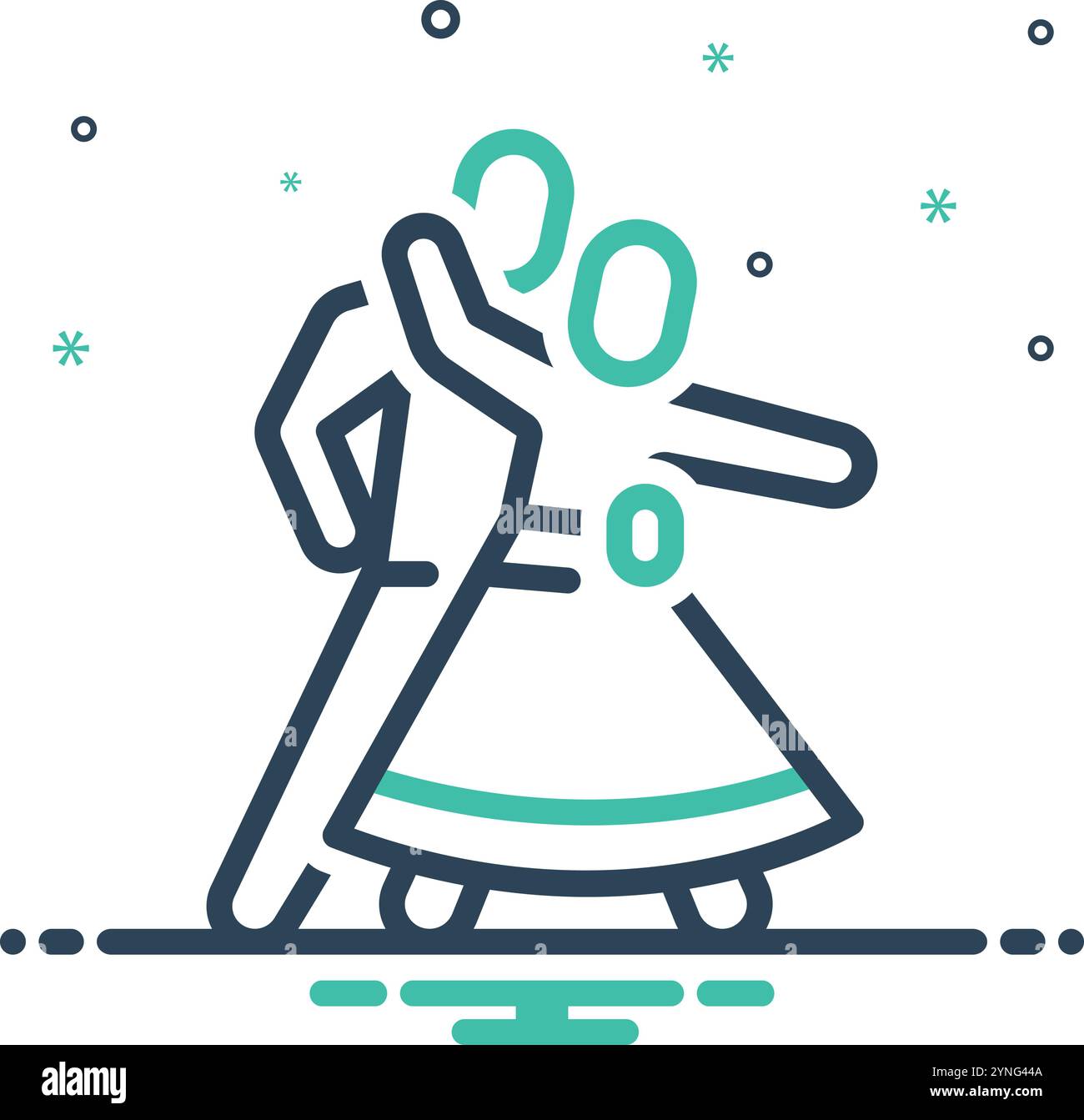 Contemporary dancing couple Stock Vector Images - Alamy