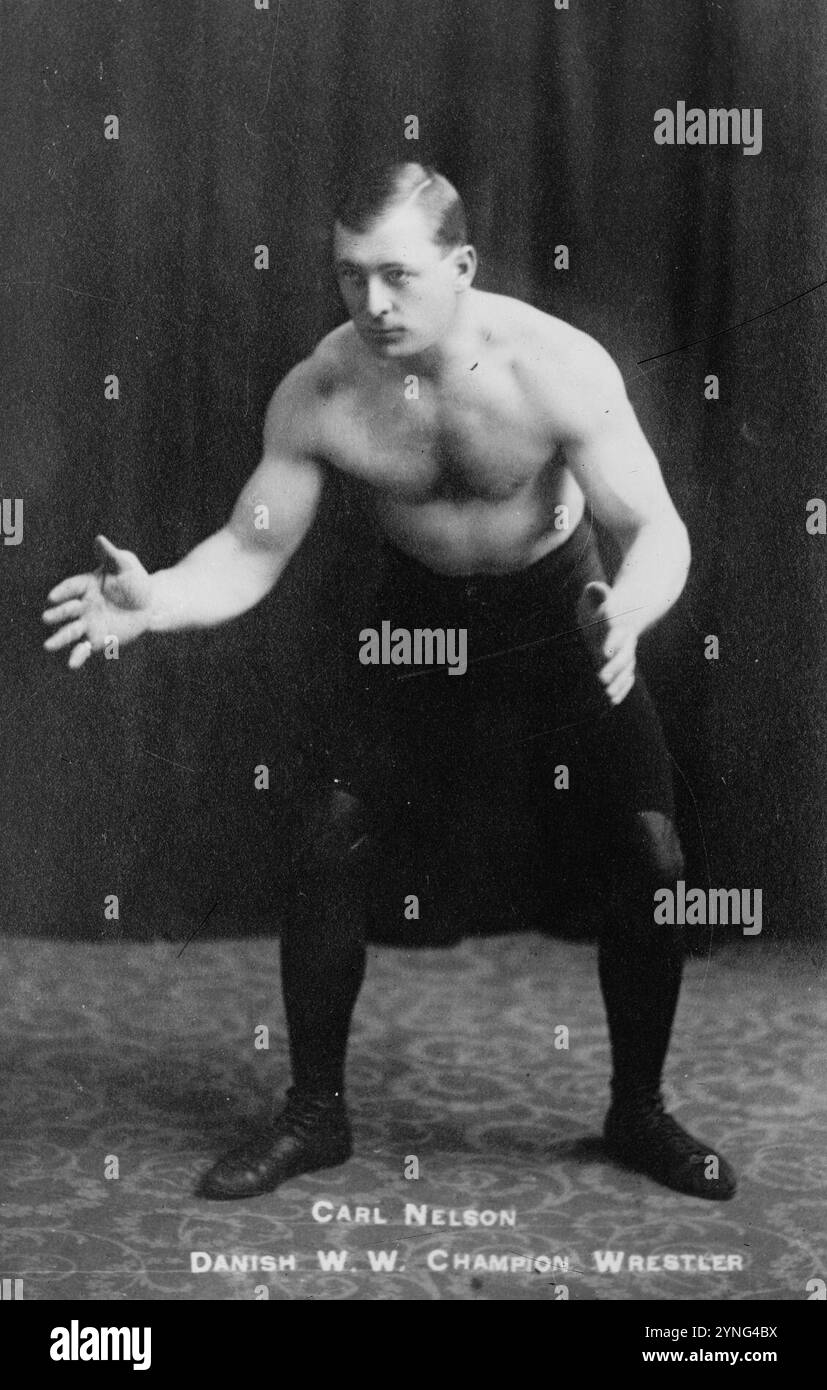 Danish champion wrestler carl nelson hi-res stock photography and ...