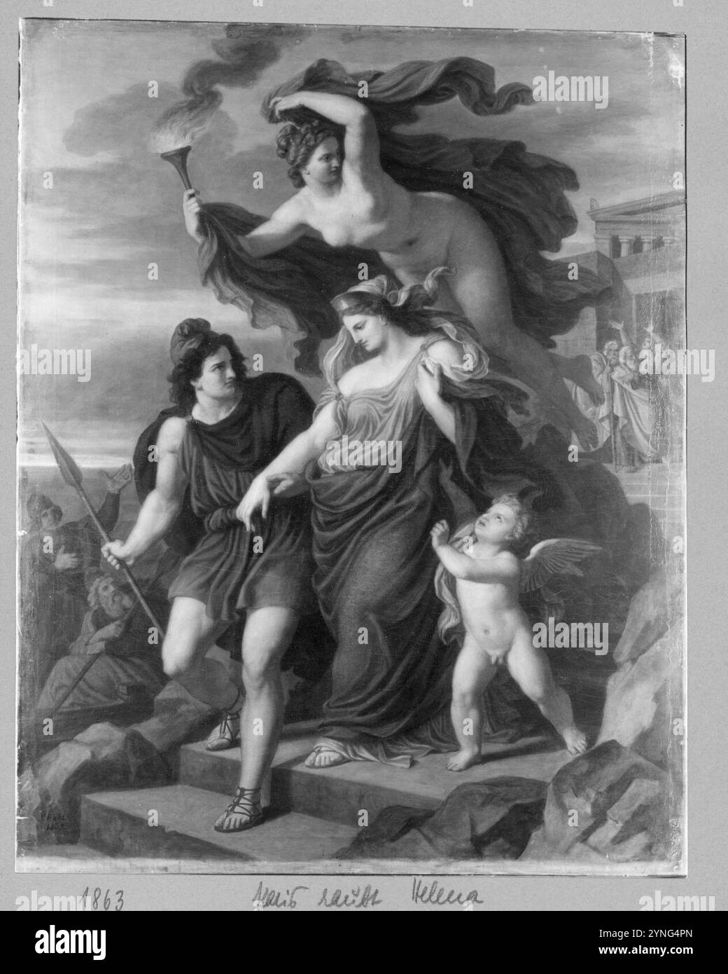 Carl Rahl (1812-1865) - Abschied der Helena Stock Photo - Alamy