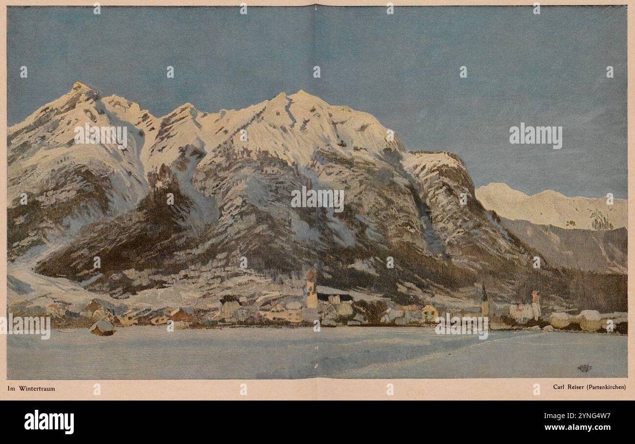 Carl Reiser - Im Wintertraum, 1907 Stock Photo - Alamy