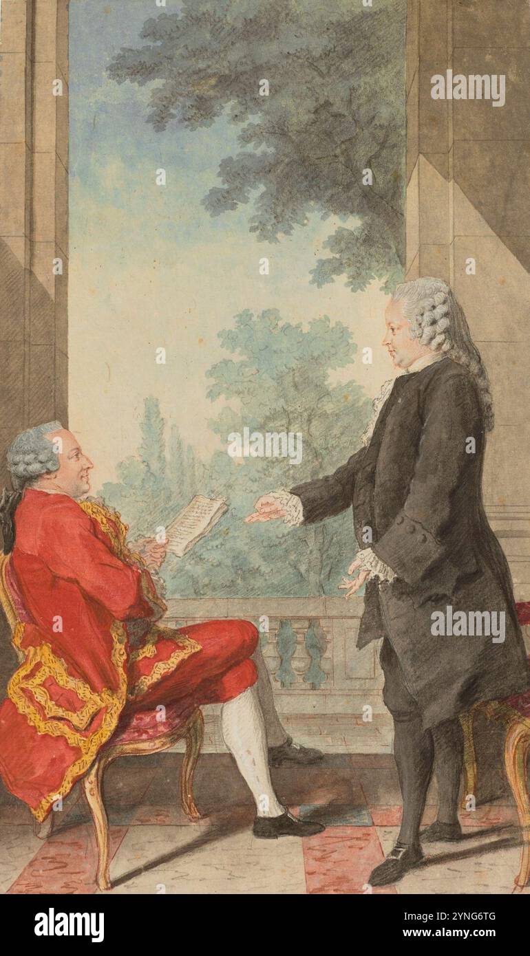 Carmontelle - Portrait of Jean-Baptiste-François de Montulé and Jean ... Carmontelle - Portrait of Jean-Baptiste-François de Montulé and Jean ...