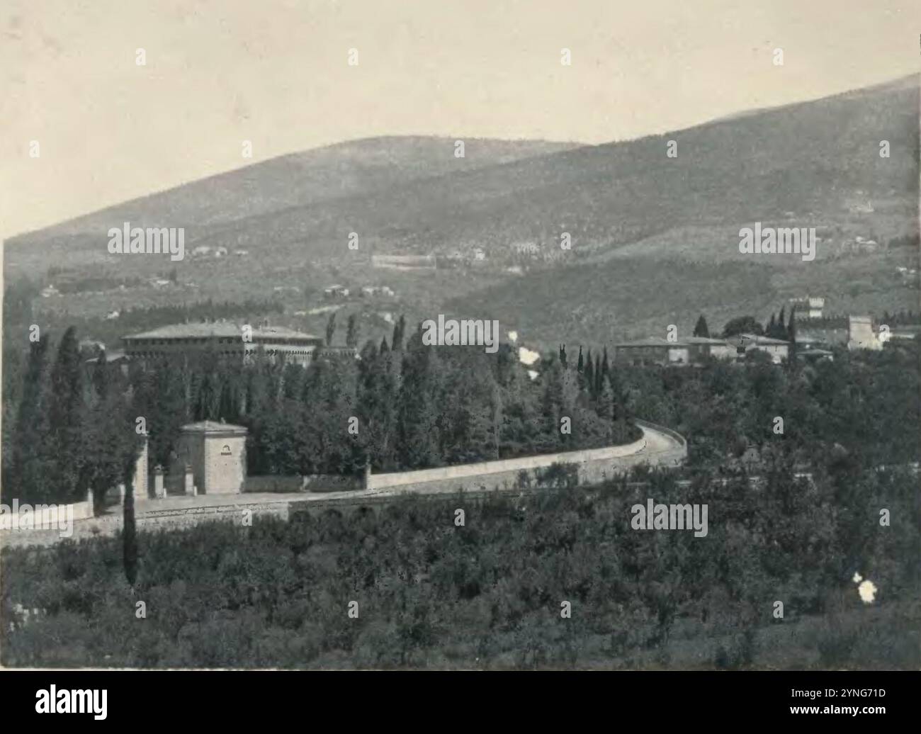 Carocci La villa medicea di Careggi (page 5 crop Stock Photo - Alamy