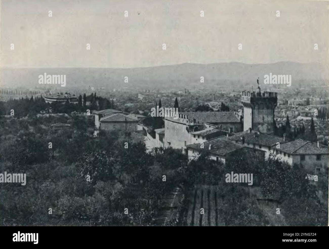 Carocci La villa medicea di Careggi (page 61 crop Stock Photo - Alamy