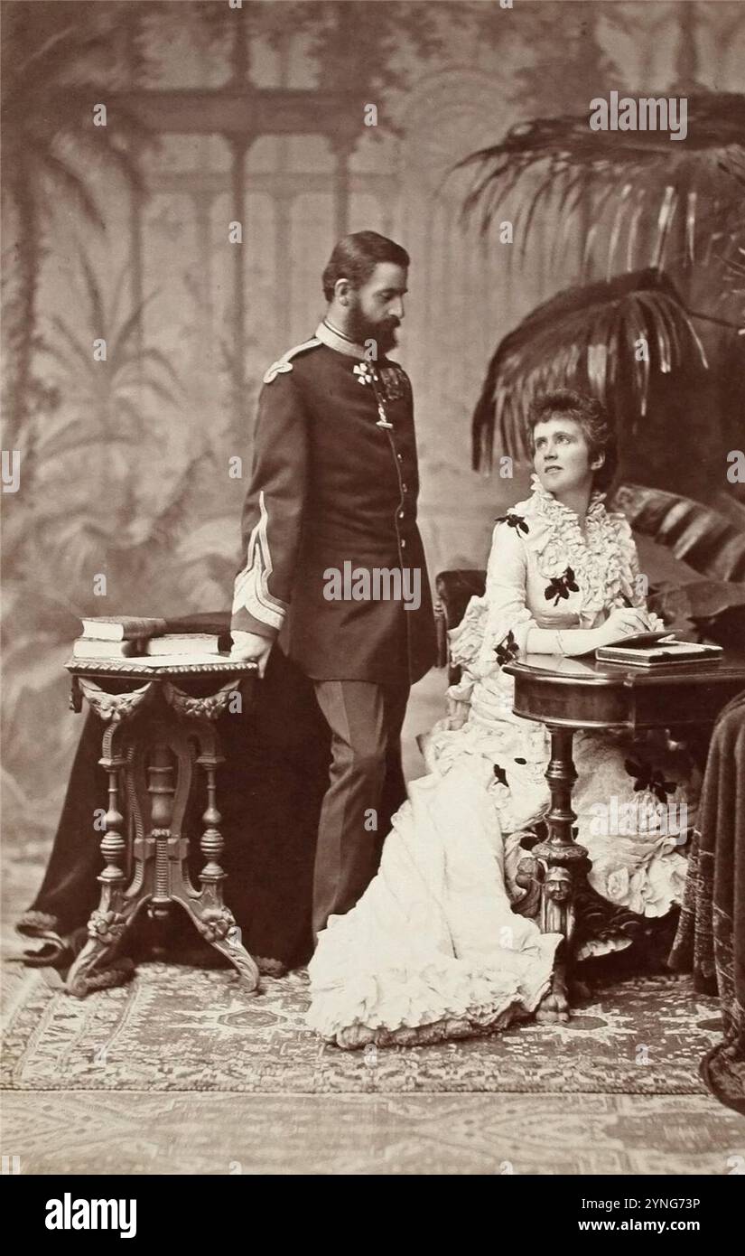 Carol I with his wife Elisabeth Stock Photo - Alamy