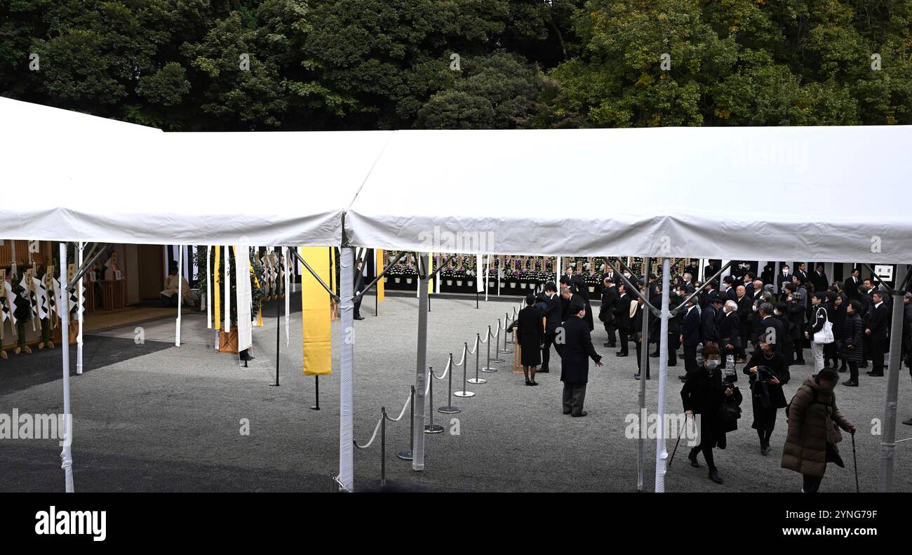 The funeral ceremony of Japanese Princess Yuriko Mikasa, who passed ...
