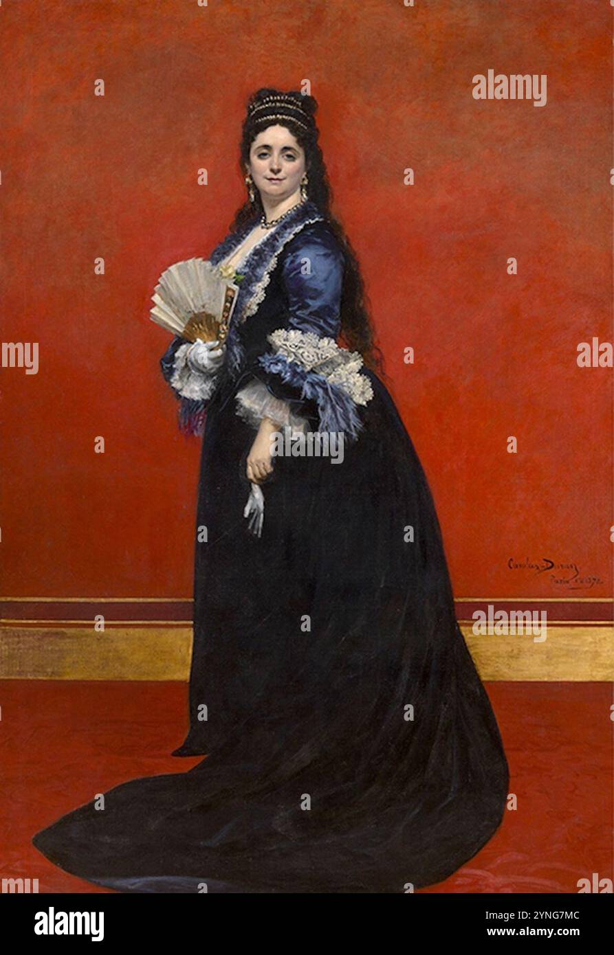 Carolus-Duran - Marie-Lætitia Bonaparte-Wyse, 1872 Stock Photo - Alamy
