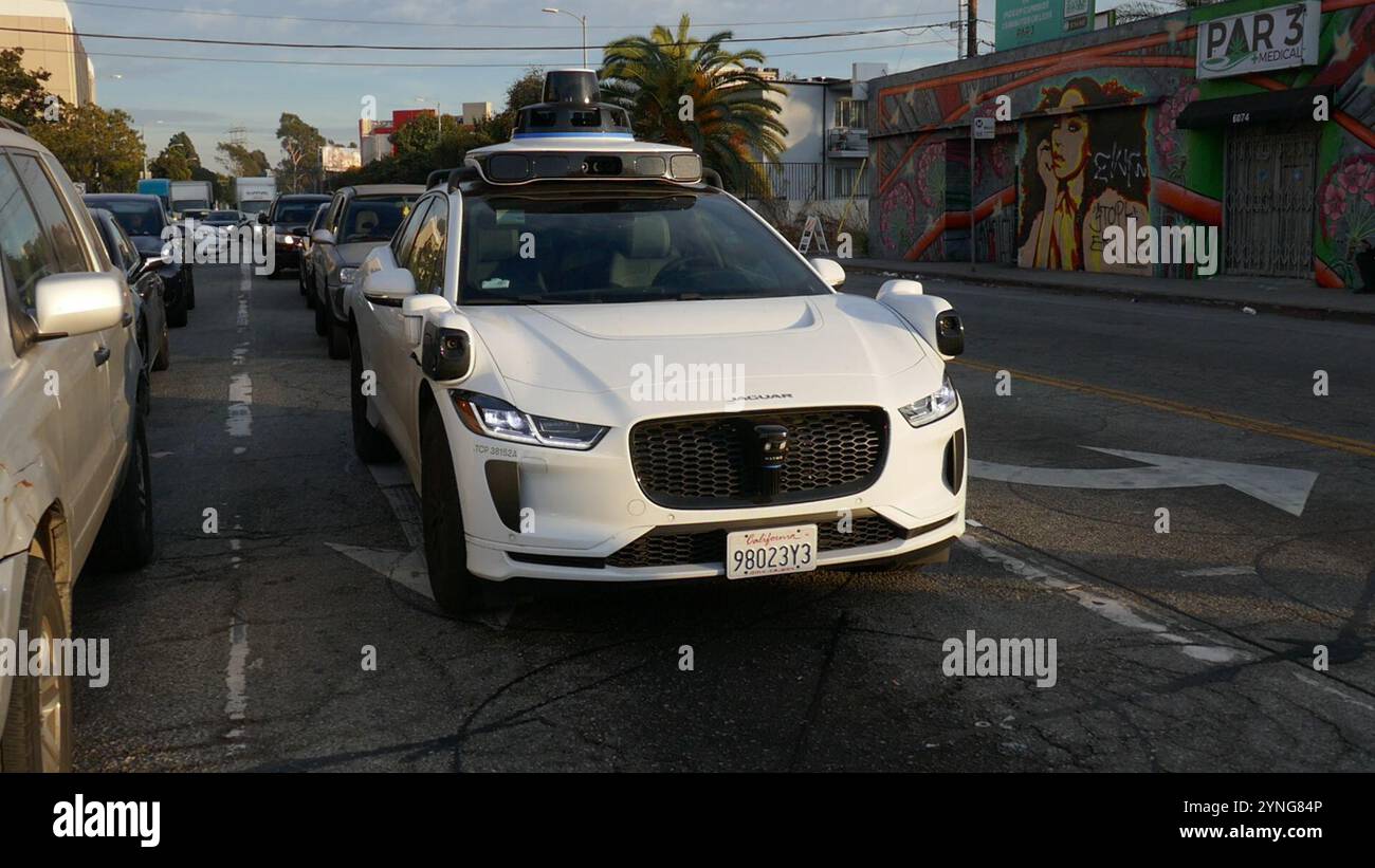 Los Angeles, California, USA 25th November 2024 Waymo Driverless Car ...