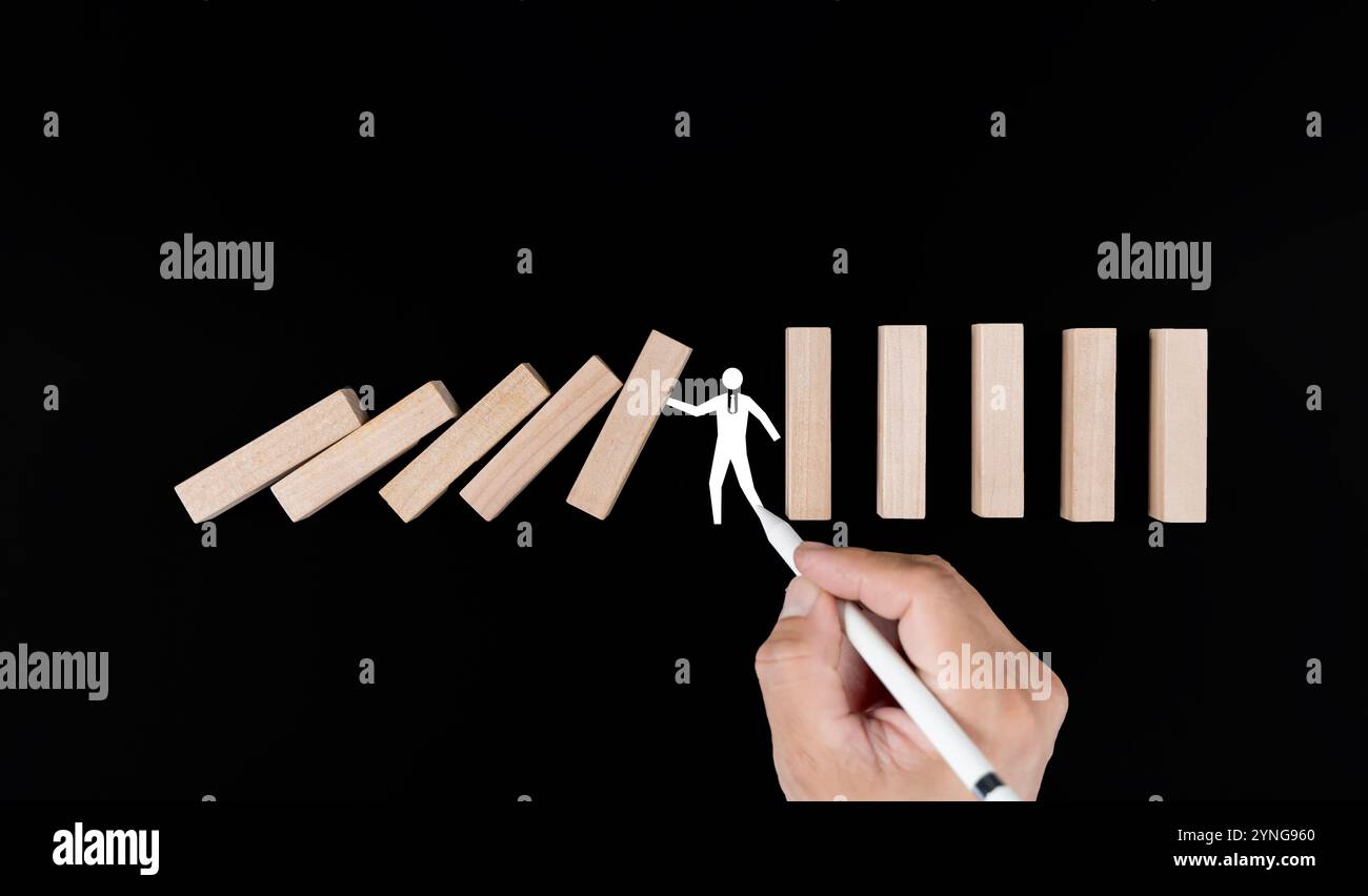 Planning Risk and Strategy in Business, Image of hand Businessman ...