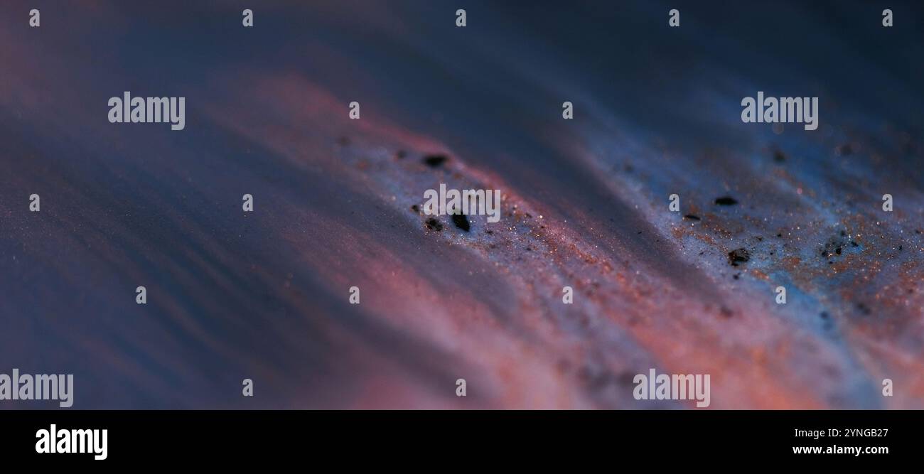 Illusion flow texture. Glitter liquid move. Blur fluorescent red color ...