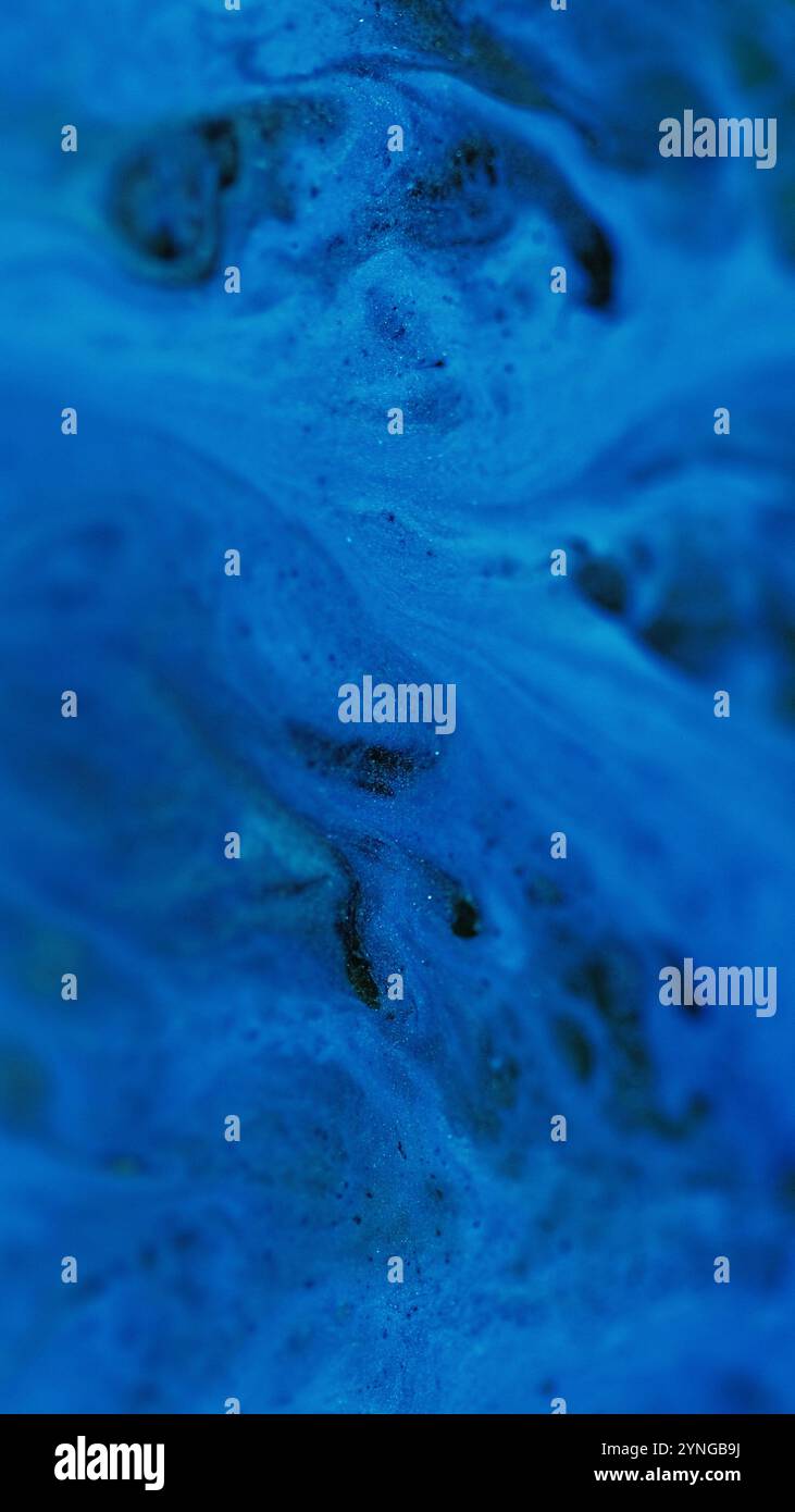 Wet glitter texture. Draw floating. Black blue color shimmering ...